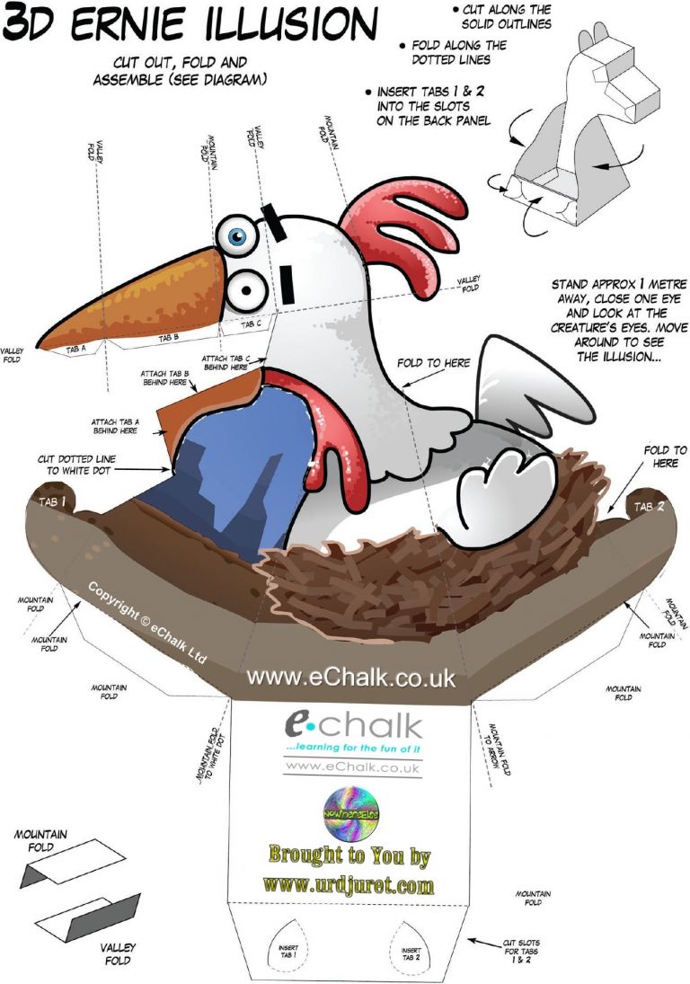 Printable Cartoon Papercraft - Printable Papercrafts - Printable ...