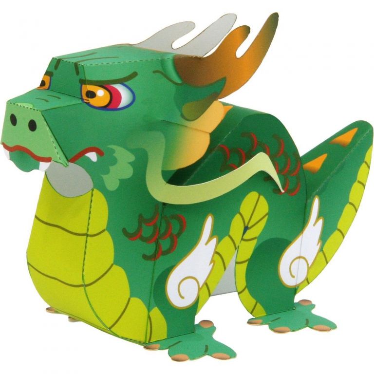 Printable Chinese Dragon Papercraft - Printable Papercrafts - Printable ...