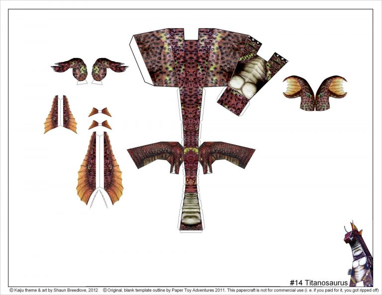 Printable Godzilla Papercraft - Printable Papercrafts - Printable ...