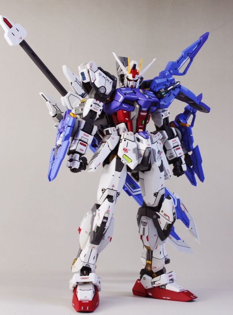 Gundam Wing Papercraft 1 100 Two Strike Gundam Customized Build Modeled ...