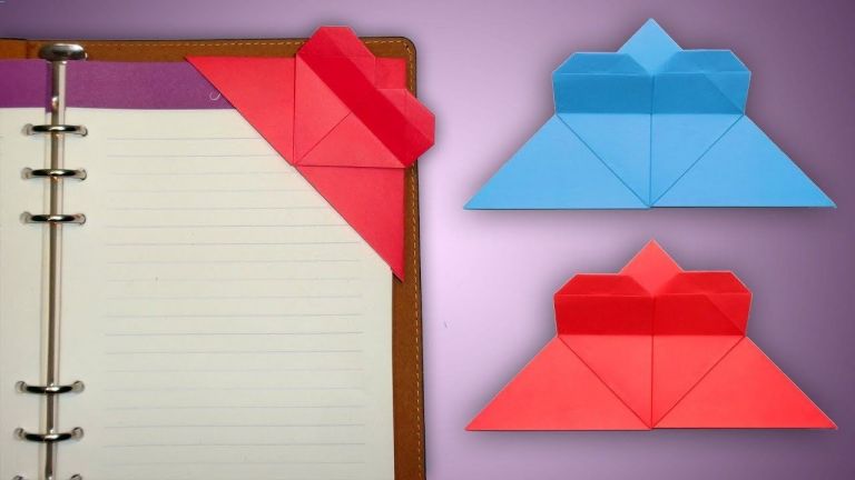 Heart Papercraft Paper Heart Bookmark Diy Easy How to Make origami ...