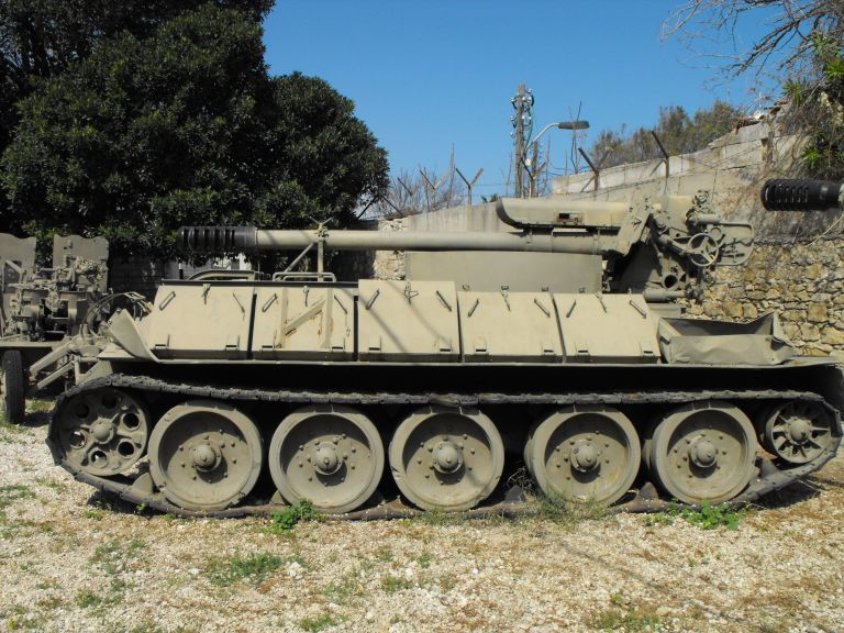 Military Papercraft T 34 122 Spg Weapon with Tracks - Printable ...