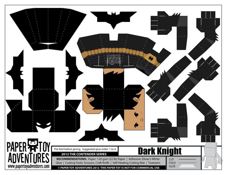 Papercraft Batman Mask Papercraft Pdo File Template for Lego Batman ...