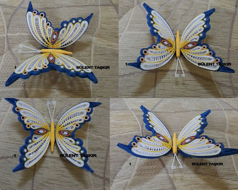 Papercraft butterfly butterfly Quilling Art Paper Pinterest - Printable ...