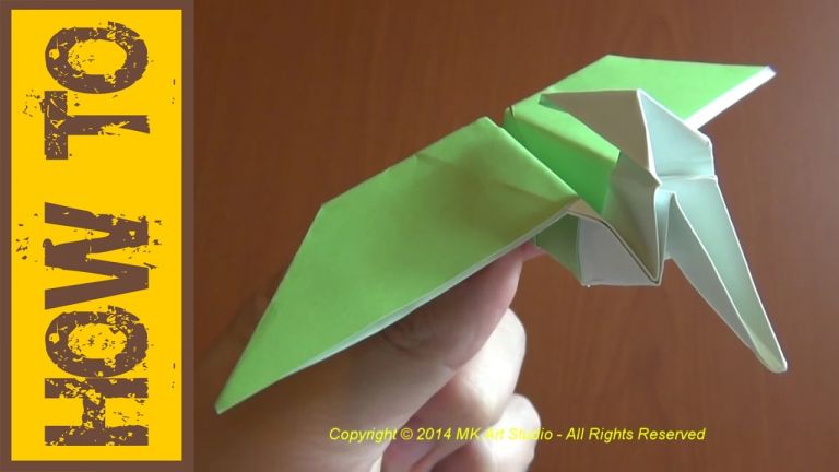 Papercraft Dinosaur How to Make A Paper Dinosaur origami Pterodactyl ...