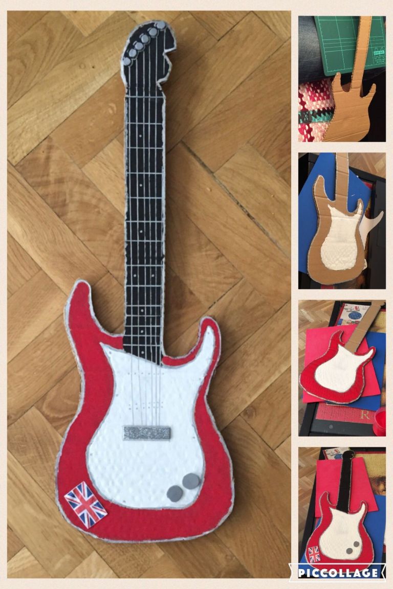 Printable Papercraft Guitar - Printable Papercrafts - Printable Papercrafts