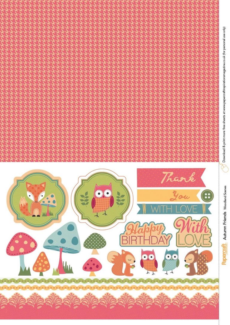 Papercraft Inspirations Autumn Friends Free Printables From Papercraft ...