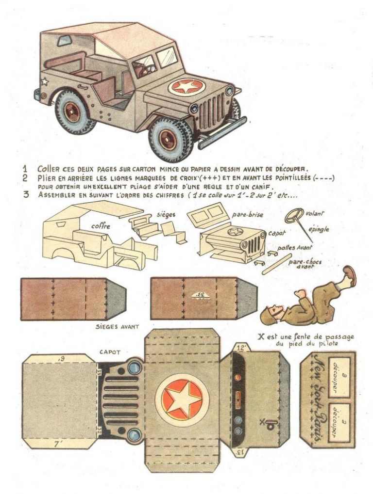 Papercraft Jeep 02 Dioramas Models Rc S Slot Cars In 2018 - Printable ...