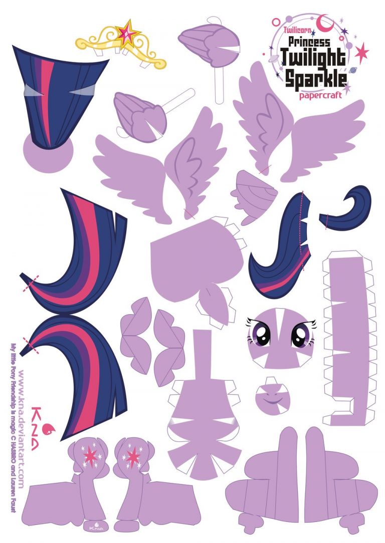 Printable Papercraft My Little Pony - Printable Papercrafts - Printable ...