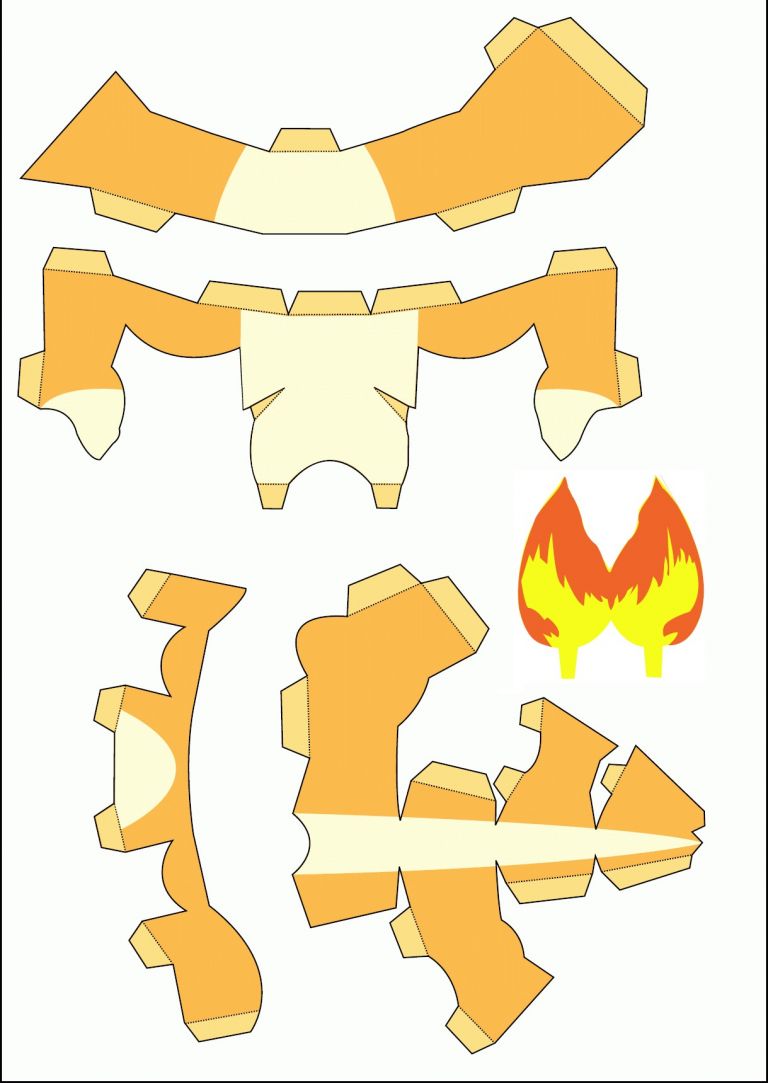 Printable Papercraft Pokemon Pikachu Printable Papercrafts