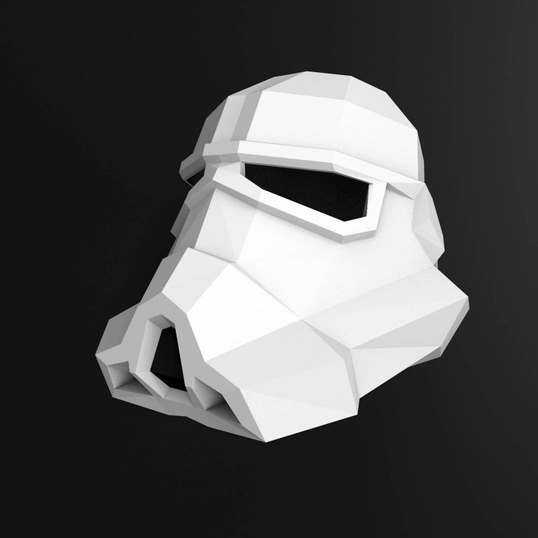 Papercraft Stormtrooper Helmet Starwars Gwiezdnewojny Papercraft I ...