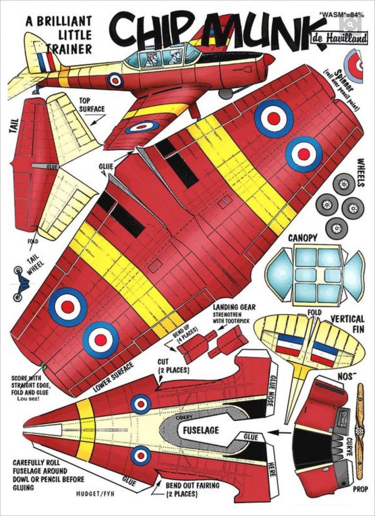 Printable Plane Papercraft - Printable Papercrafts - Printable Papercrafts