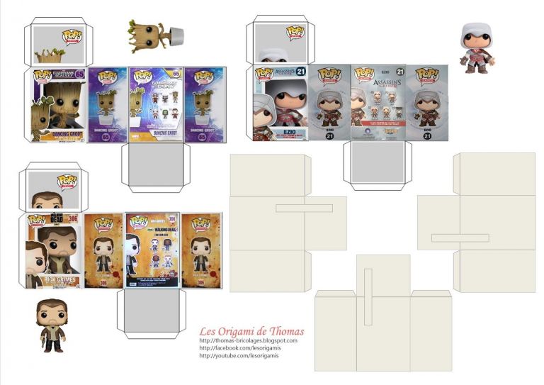 Thomas and Friends Papercraft Mini Funko Pop Papercraft Miniature Funko ...