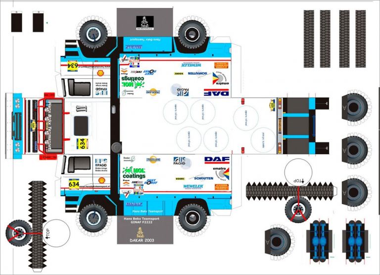 Printable Truck Papercraft - Printable Papercrafts - Printable Papercrafts